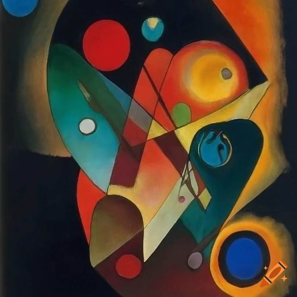 Ascending kandinsky 1929 russian avant-garde art on Craiyon