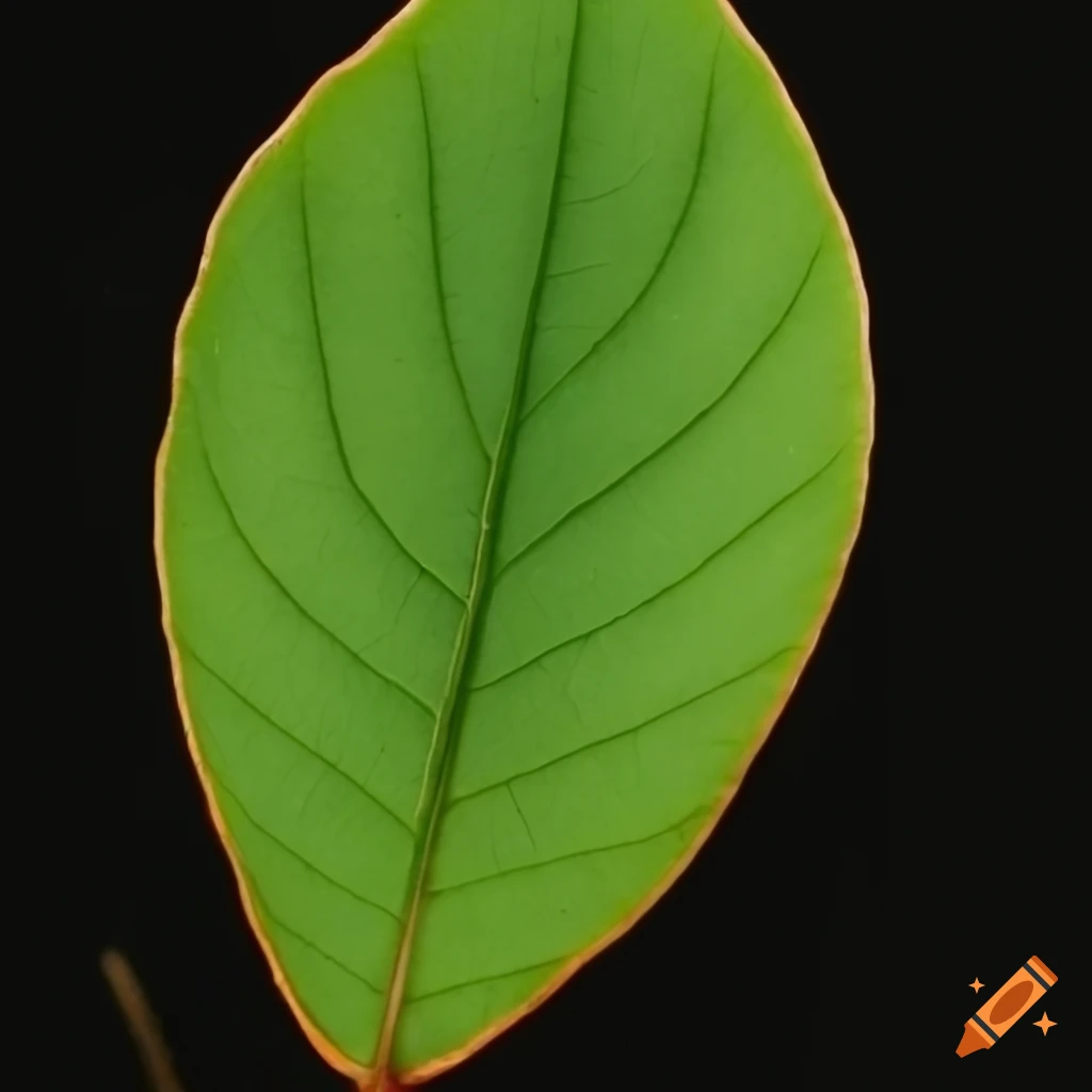 Single plant leaf on Craiyon