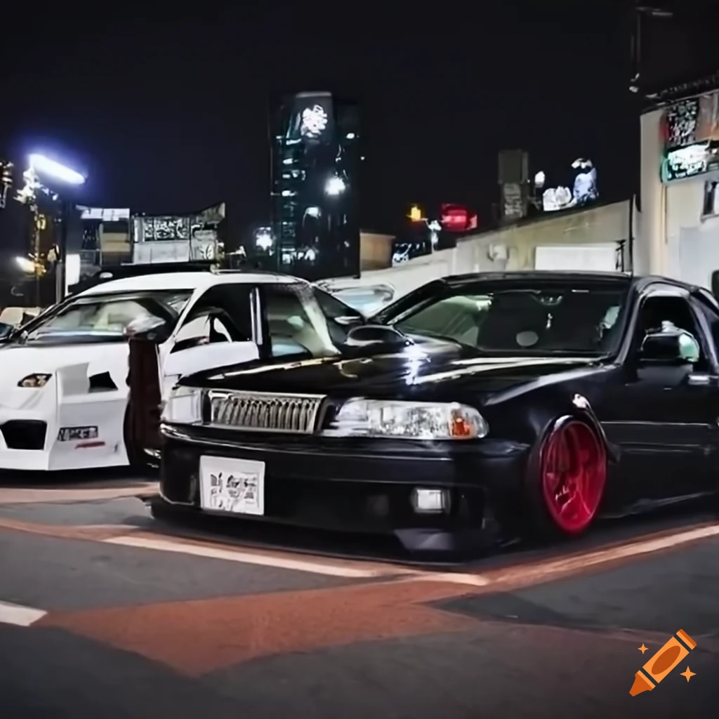 Tokyo japan car meet on Craiyon