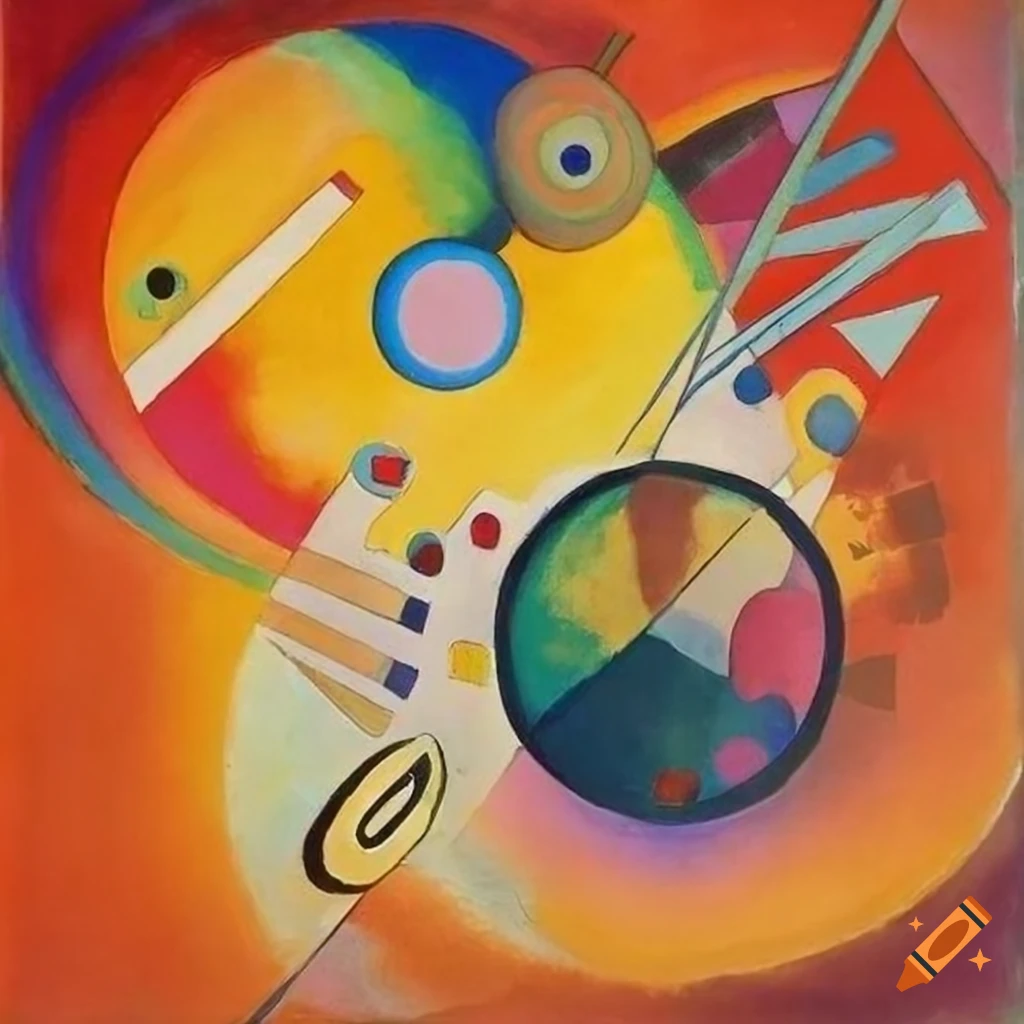 Kandinsky 1929 Russian avant-garde art piece on Craiyon