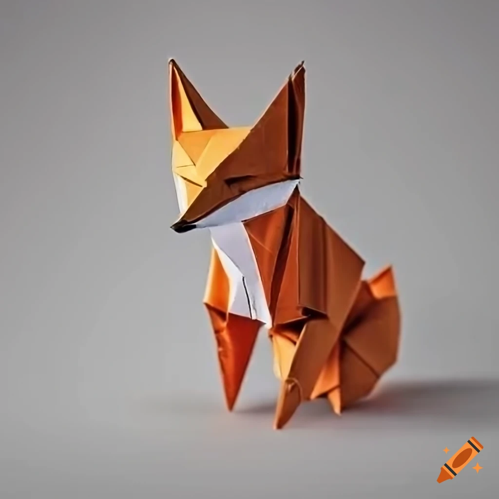 Origami fox on Craiyon