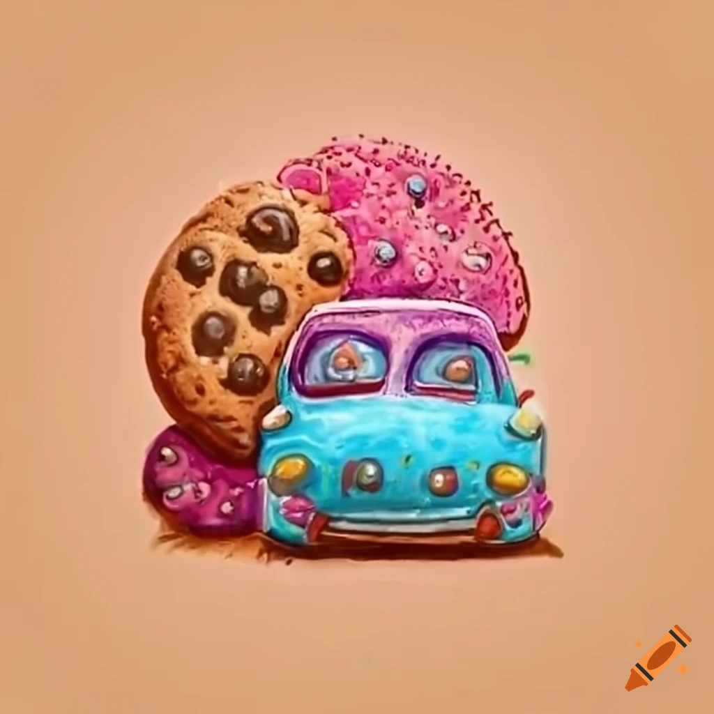 Creative cookie car design on Craiyon