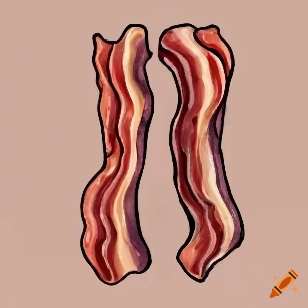 Bacon drawing on Craiyon