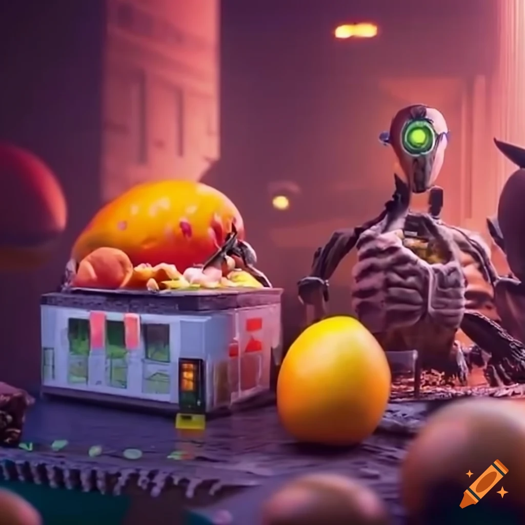 Omega mart with lemons and killer tomatoes in a sci-fi city battle ...