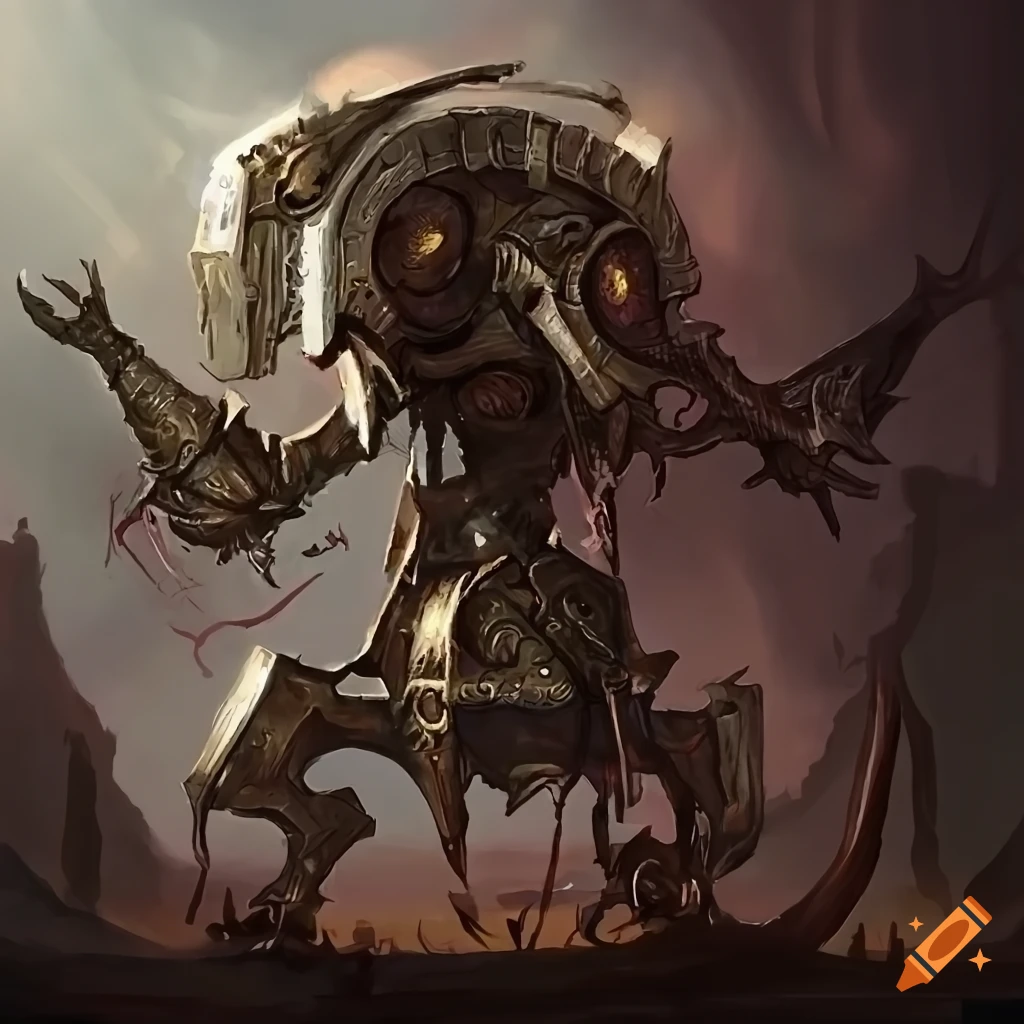 Cubic automaton in fantasy art on Craiyon