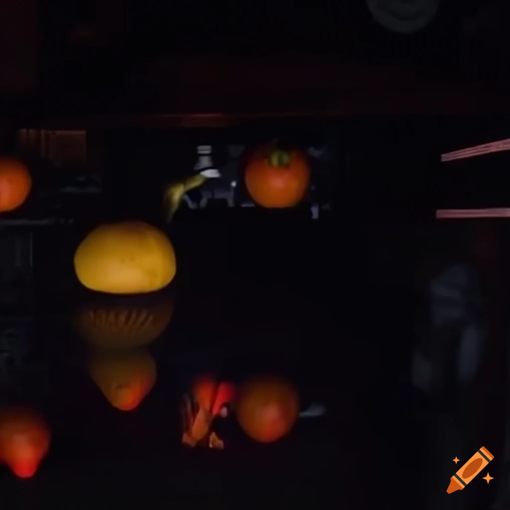 Omega Mart, Lemons, Killer Tomatoes in a city battle scene on Craiyon