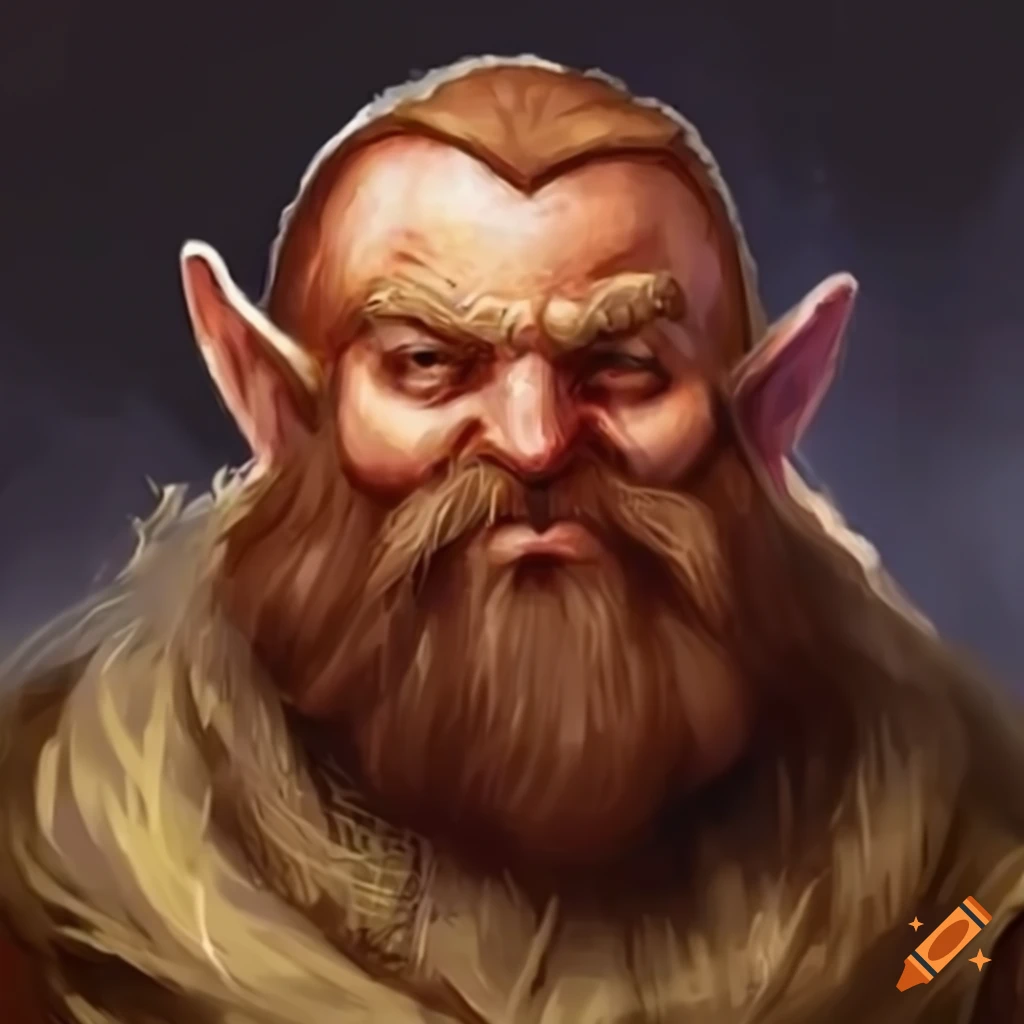 Wizard dwarf character inspired by d&d on Craiyon