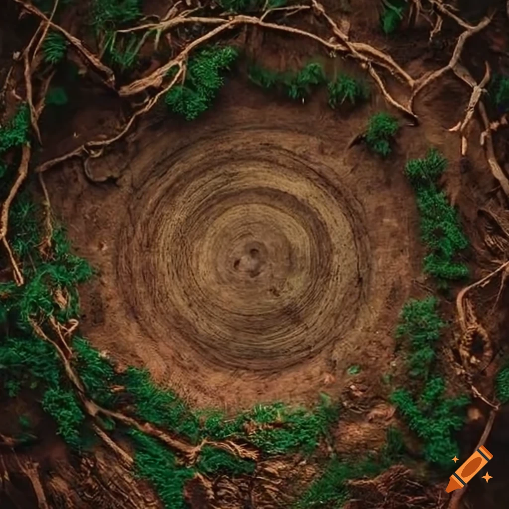 Forest circular dirt patch on Craiyon