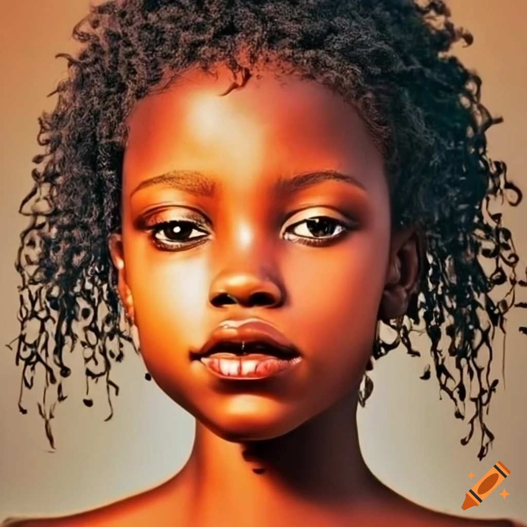 Beautiful african girl on Craiyon