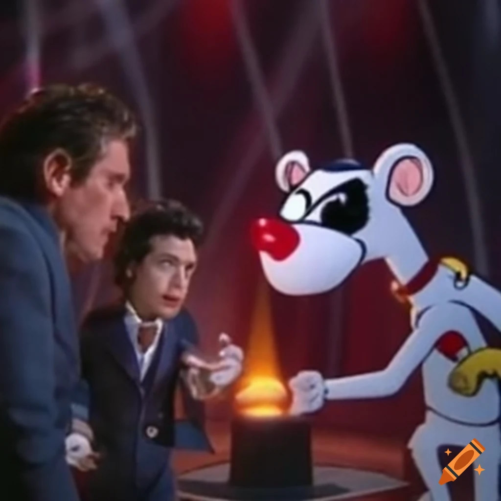 1980s doctor who scene with danger mouse on Craiyon