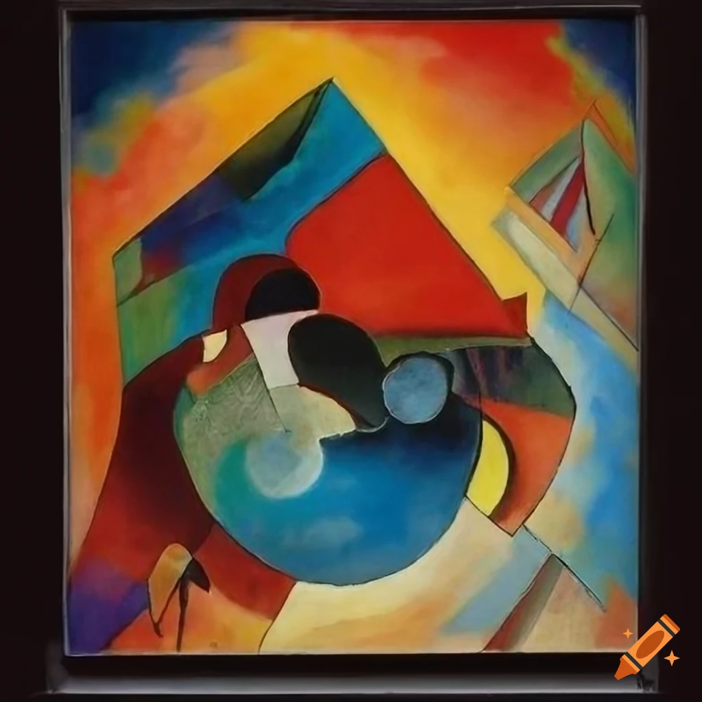 Ascending Kandinsky abstract art from 1929 on Craiyon