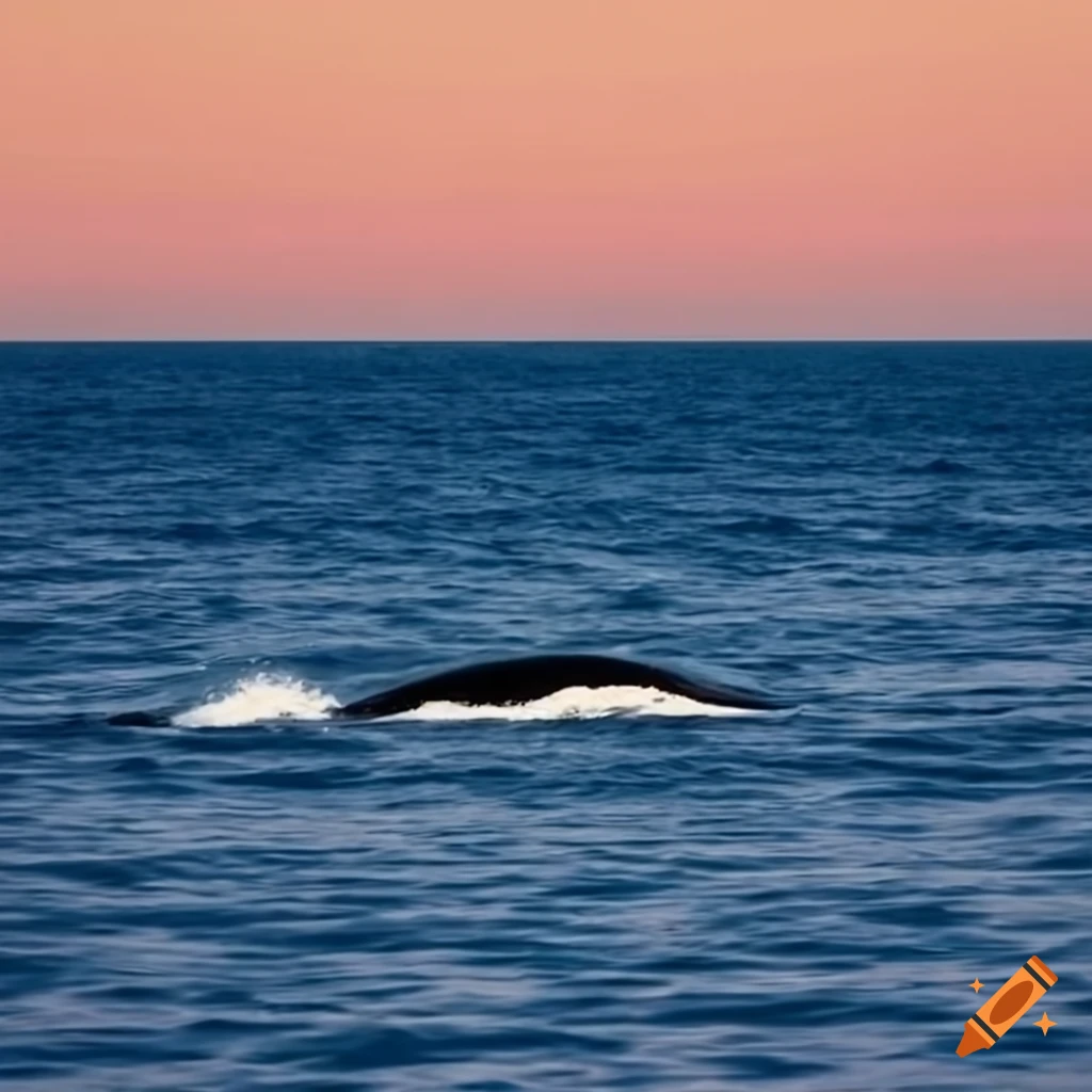 Vast expanse of blue ocean under a pastel sunset sky on Craiyon