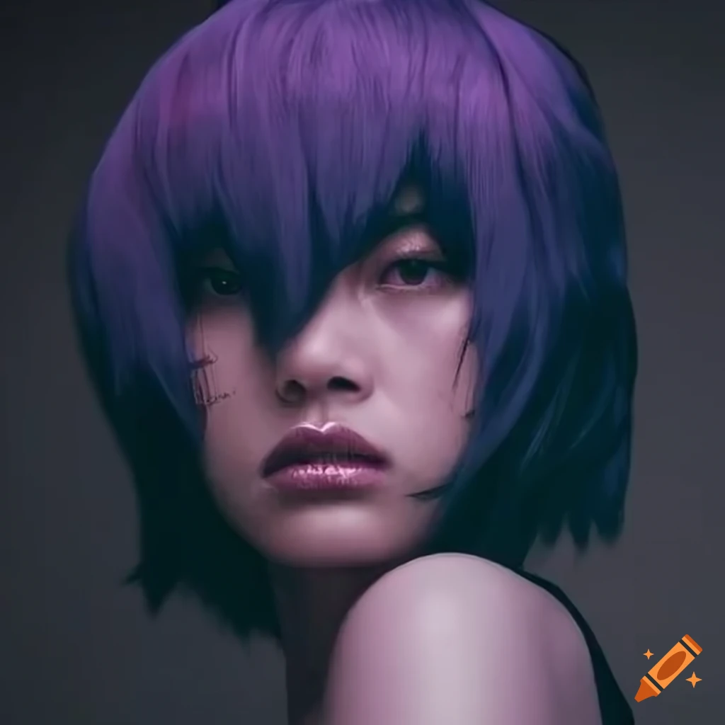 Digital art of major motoko kusanagi in an iconic pose on Craiyon