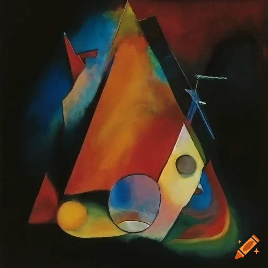 Ascending kandinsky abstract art from 1929 on Craiyon