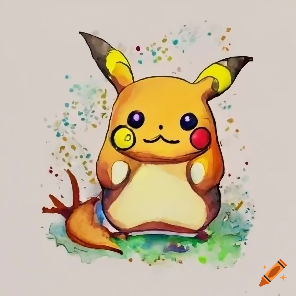 Raichu wearing corona mask and winter hat on Craiyon