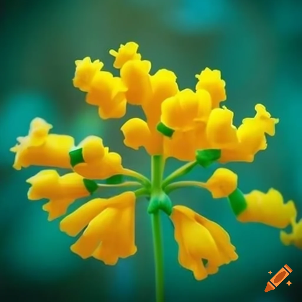 Yellow academic achievement plant on Craiyon
