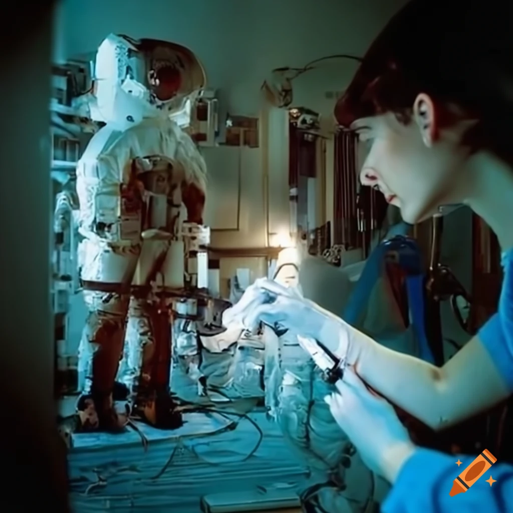 Nasa employee researching aliens in a secret laboratory on Craiyon