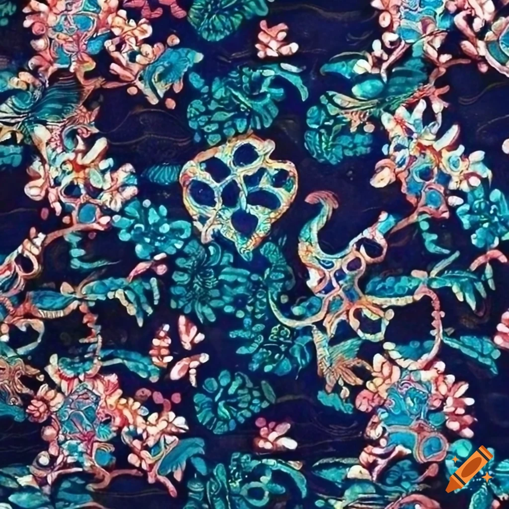 Batik pattern design on Craiyon