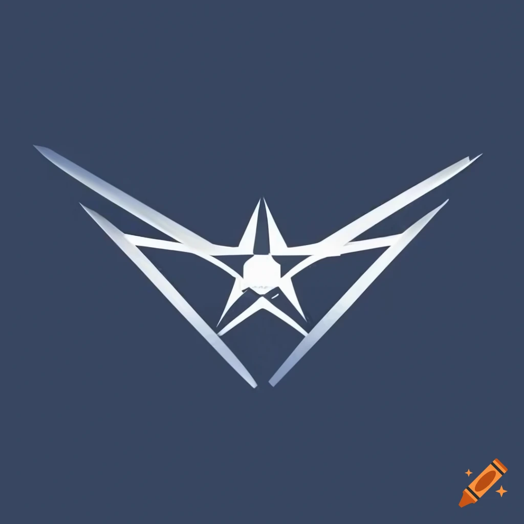 Modern and dynamic air force logo design on Craiyon
