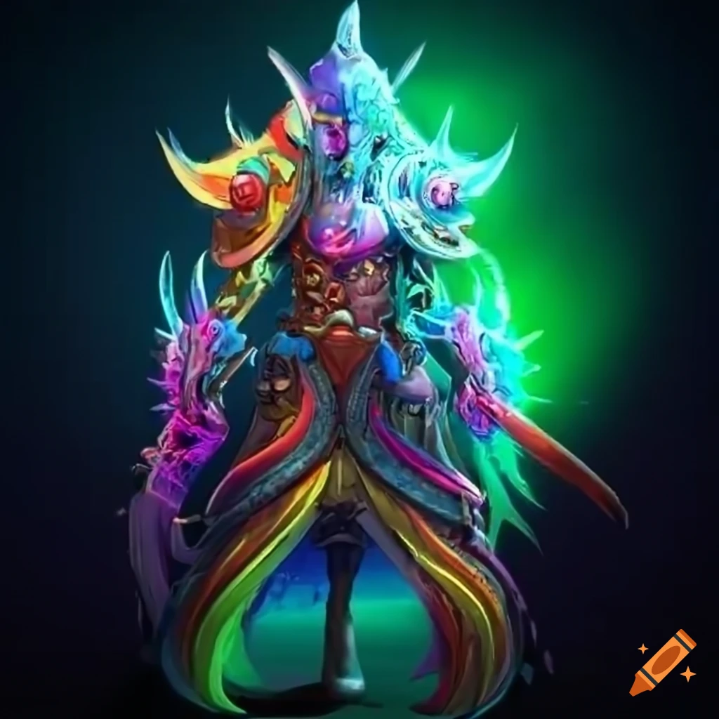 Rainbow legendary chest on Craiyon