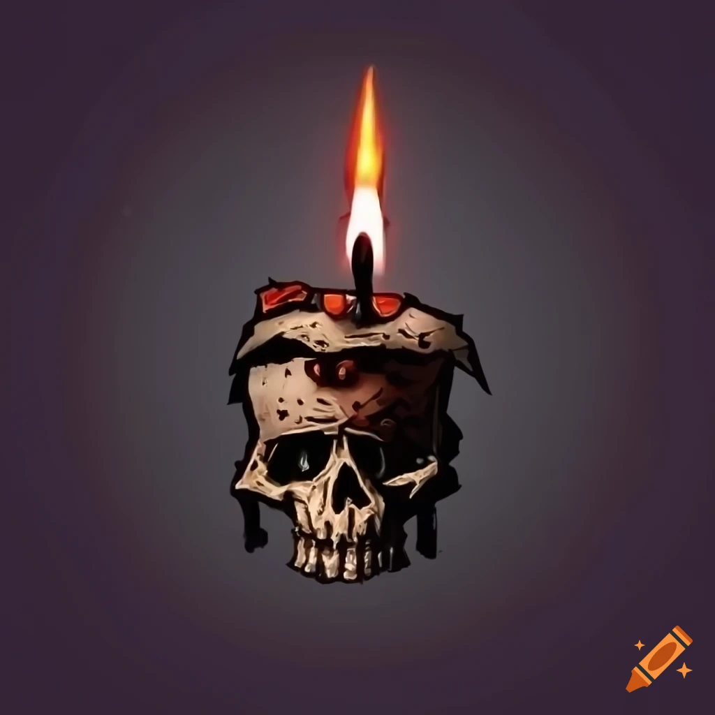 Darkest Dungeon astronomy skull candle artifact on Craiyon