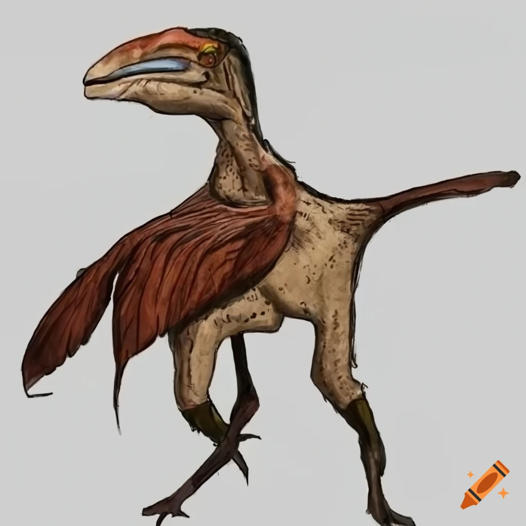 Half man half hatzegopteryx creature on Craiyon