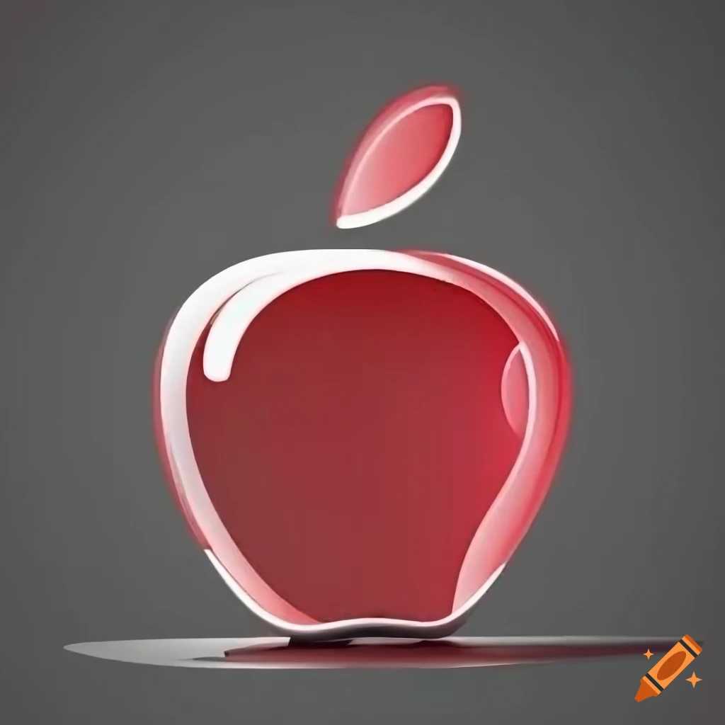 Red apple logo on Craiyon
