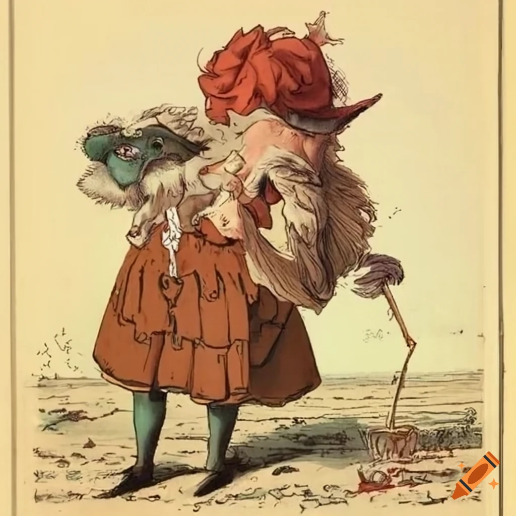Illustration by wilhelm busch on Craiyon