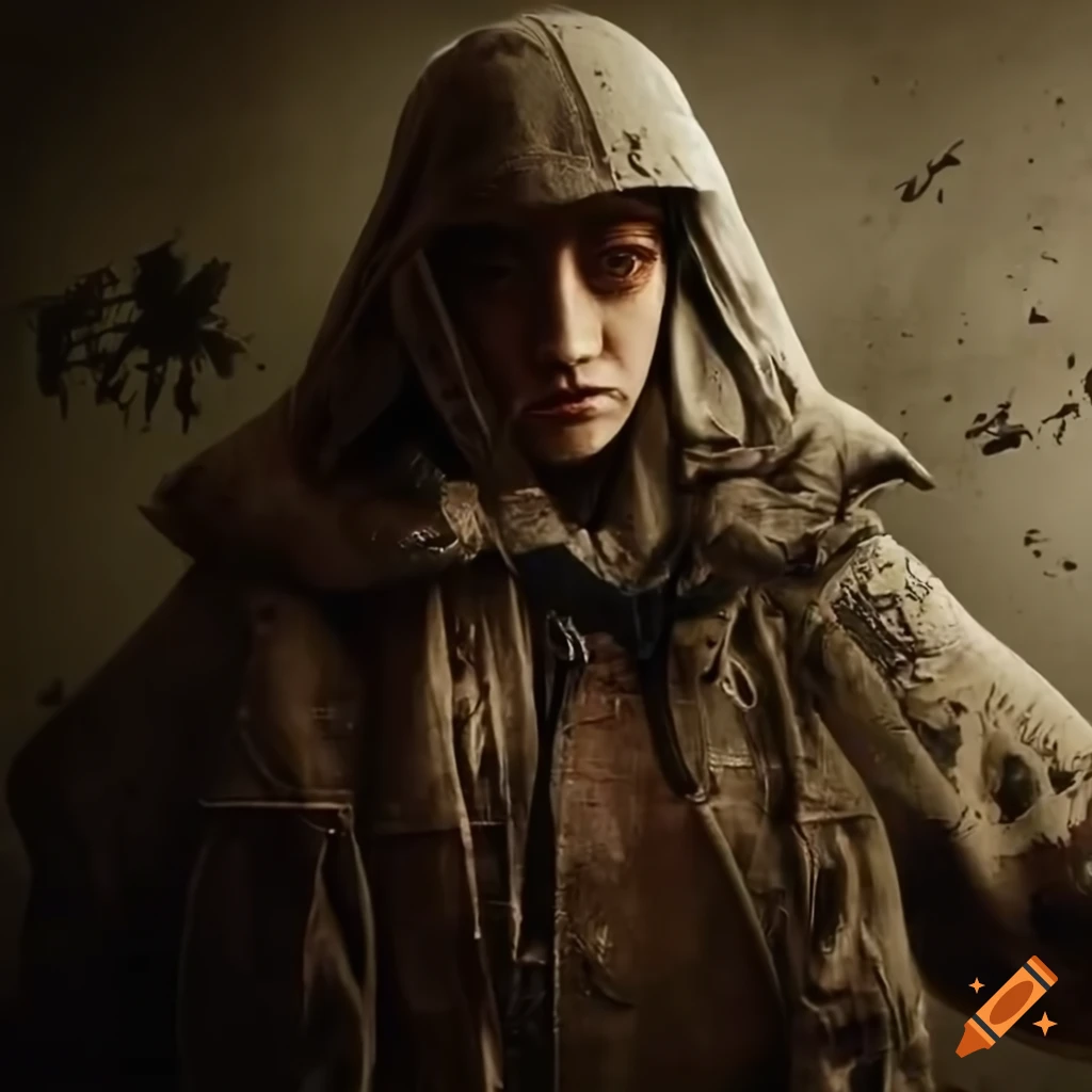 Vintage post-apocalyptic street riot scene on Craiyon