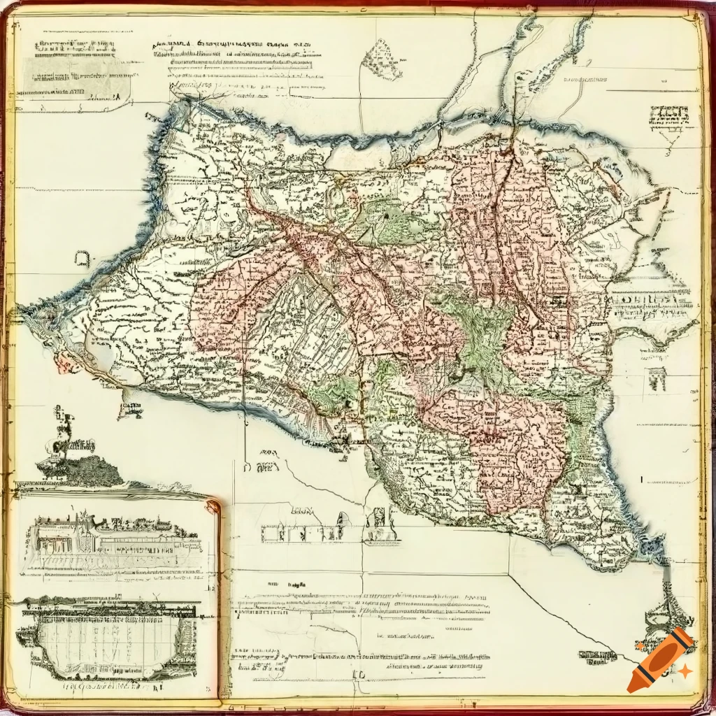 High-definition intricate graphical map of Barking and Dagenham in the ...