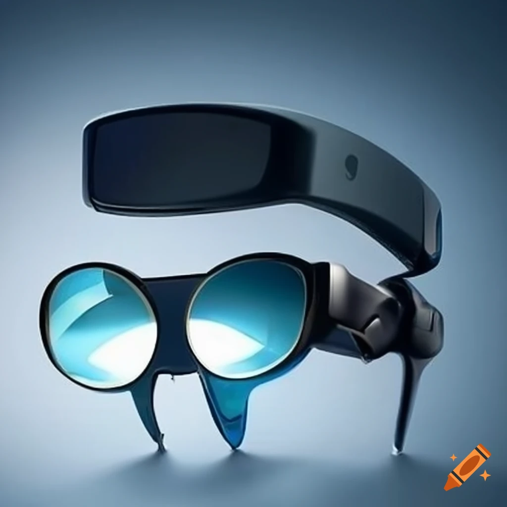 Futuristic innovative design glasses with advanced technology features ...