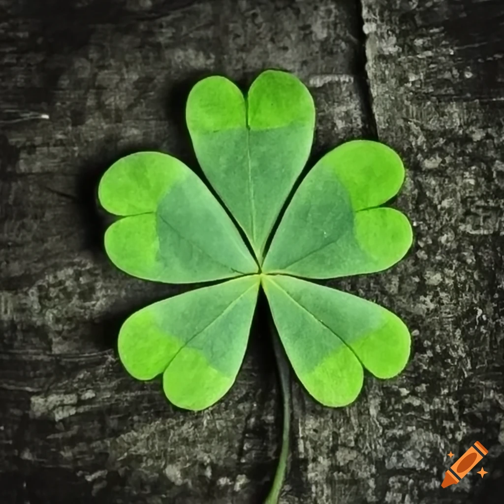 Five leaf clover on Craiyon