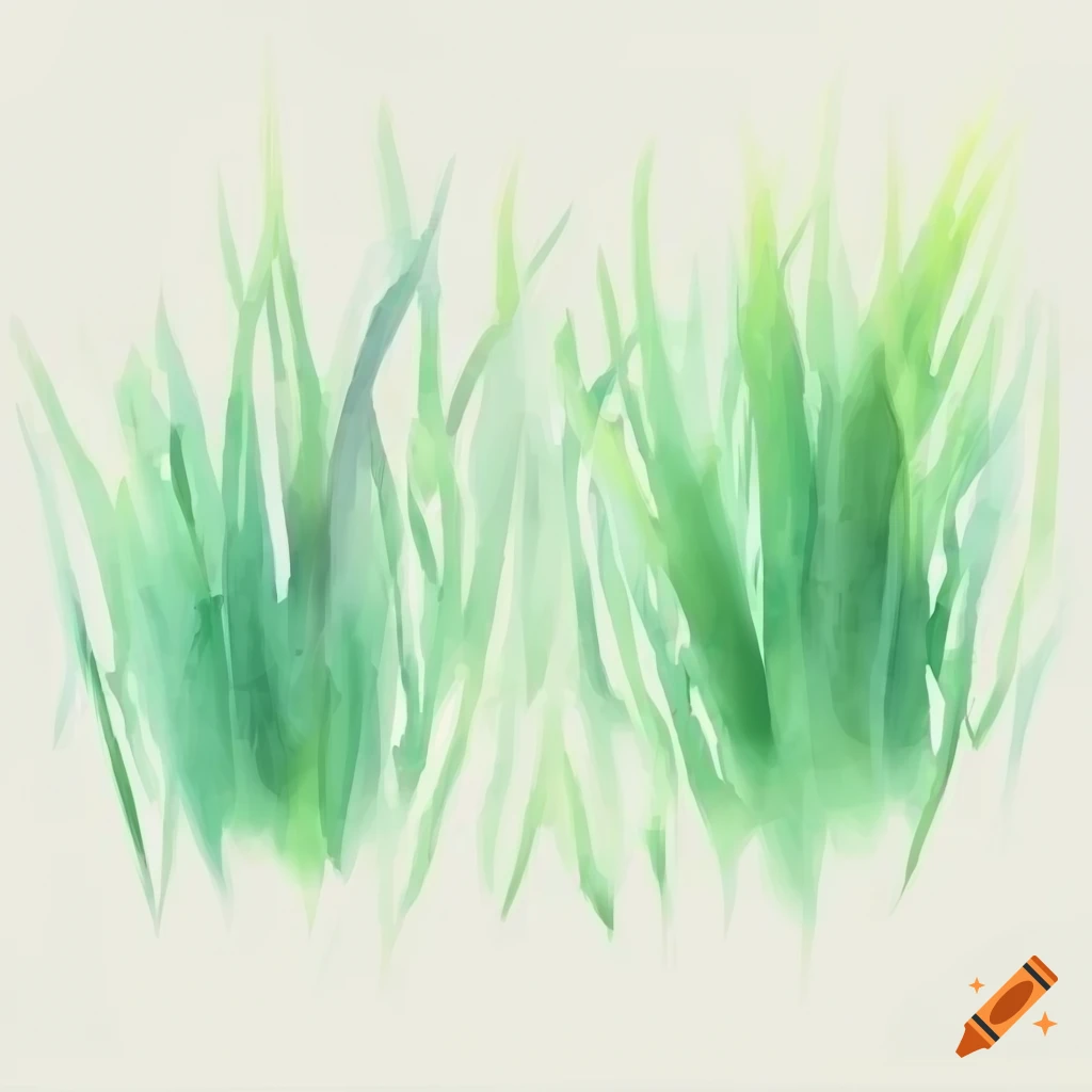 Stylized watercolor grass texture on Craiyon
