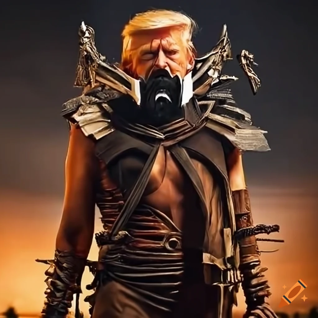 Satirical cosplay of Donald Trump as Immortan Joe from Mad Max: Fury ...