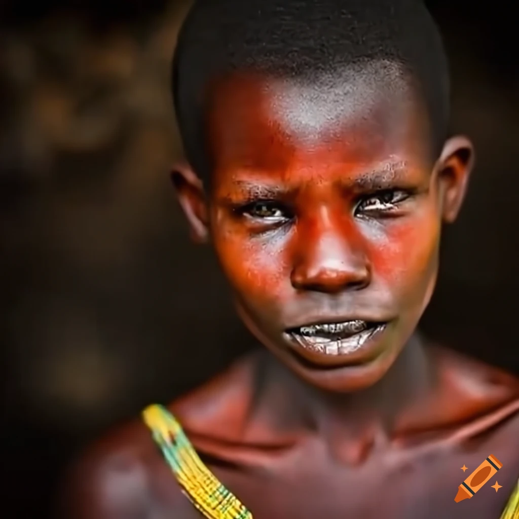 Sambian tribe boys on Craiyon