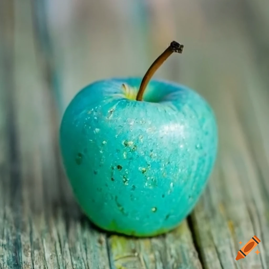 Turquoise apple on Craiyon