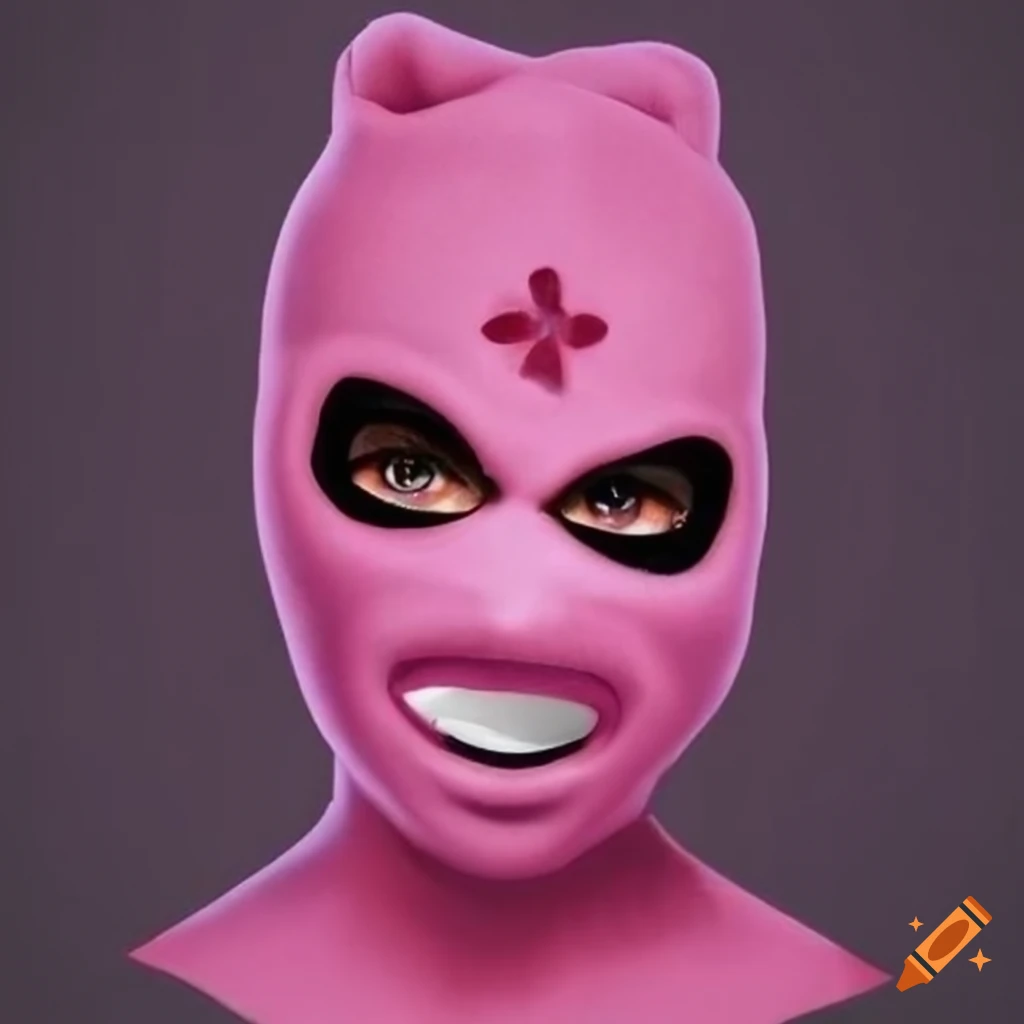 Pink ski mask on Craiyon