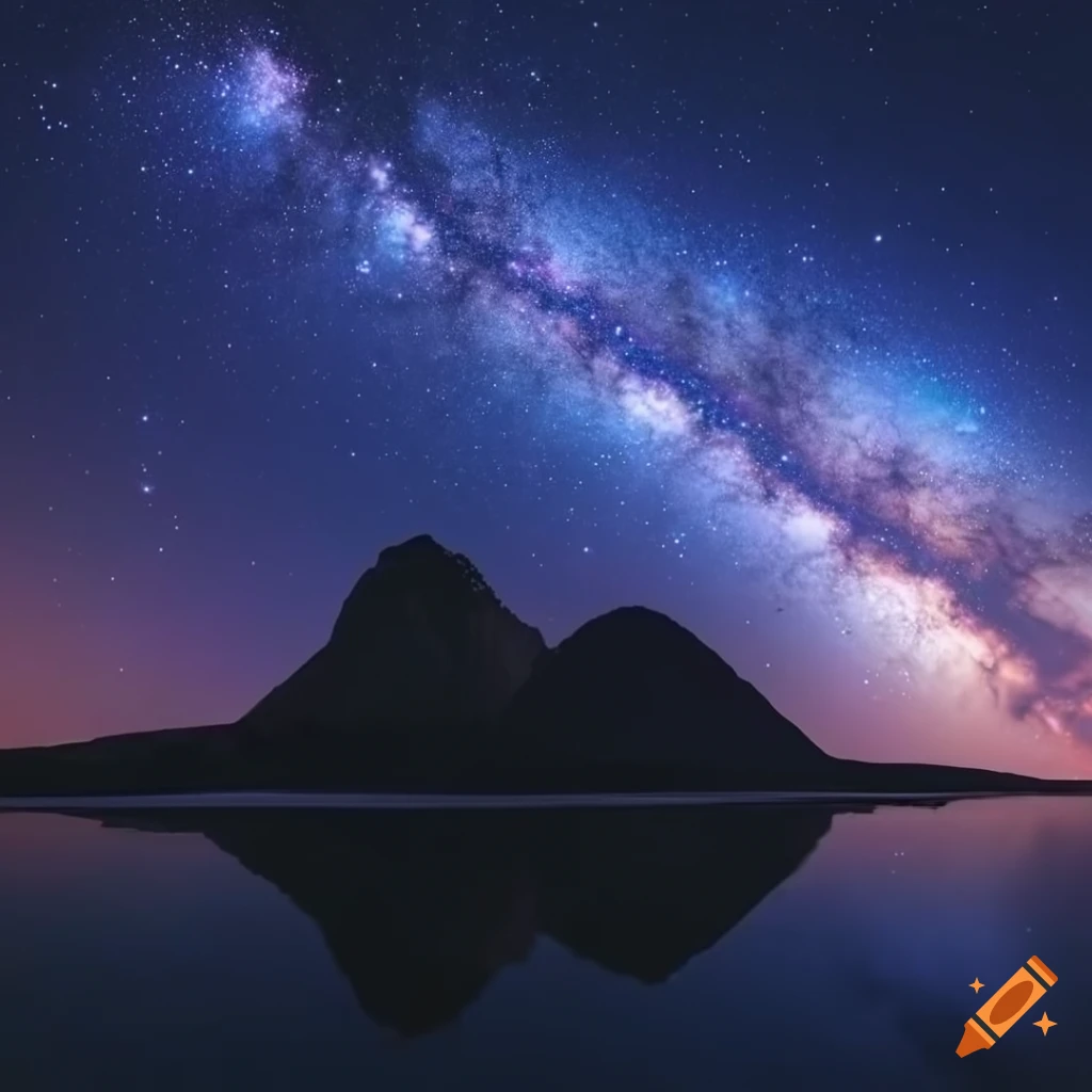 Milky way galaxy in the night sky on Craiyon