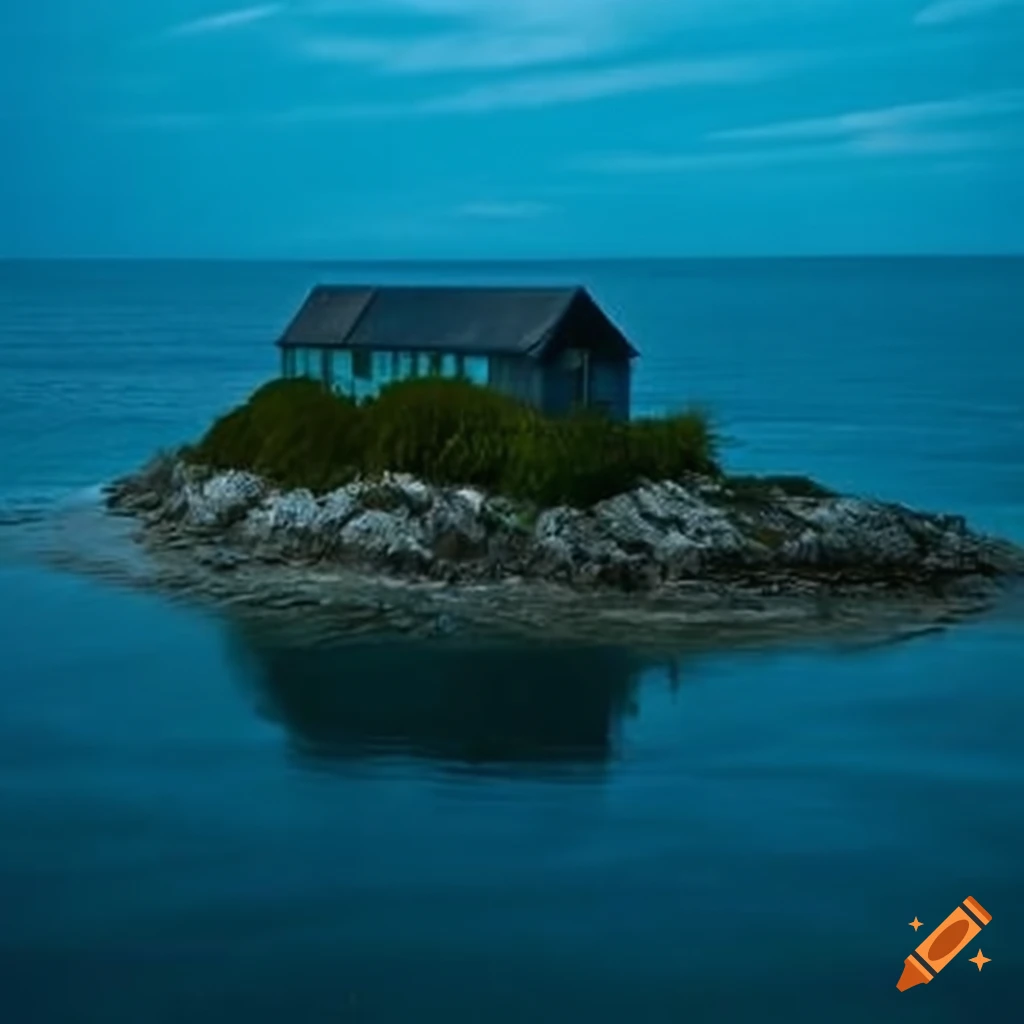 House on an island on Craiyon