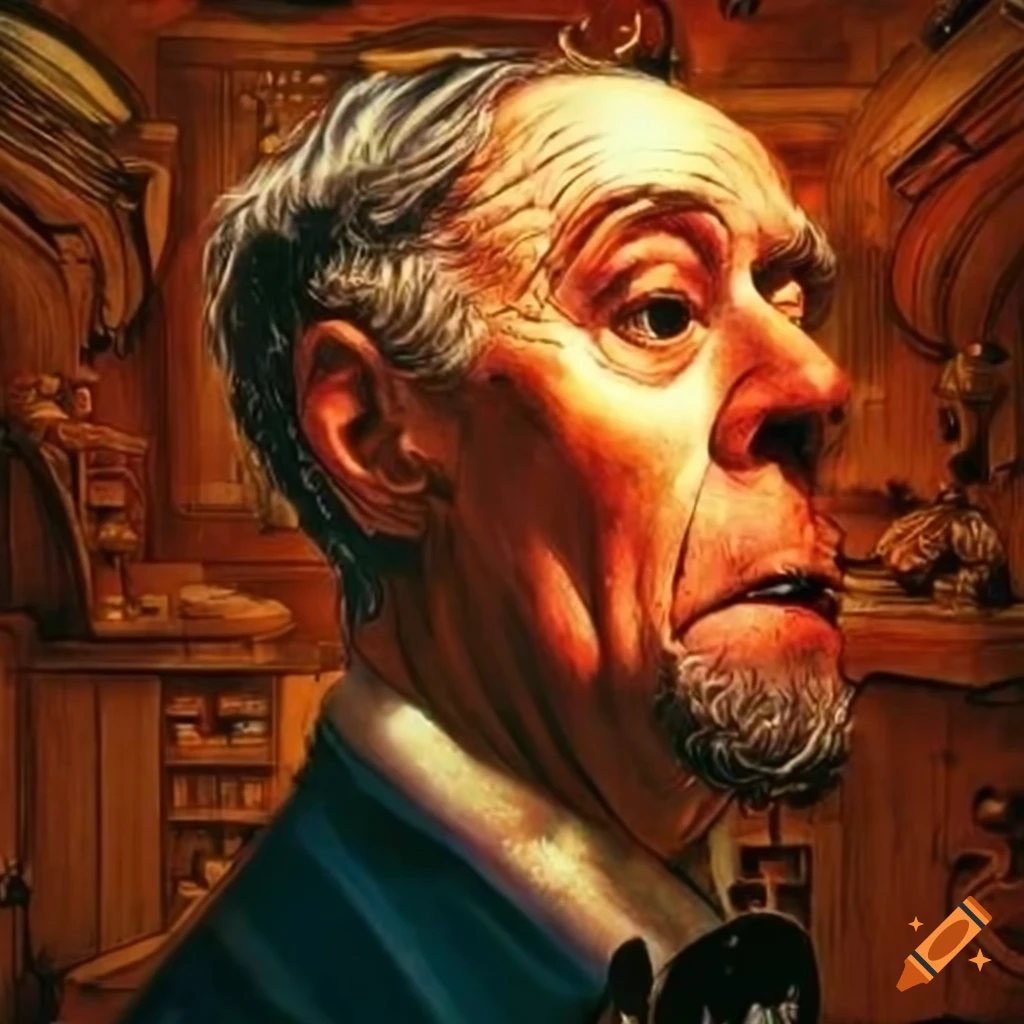 Illustration with stunning details of a magic cabin on Craiyon