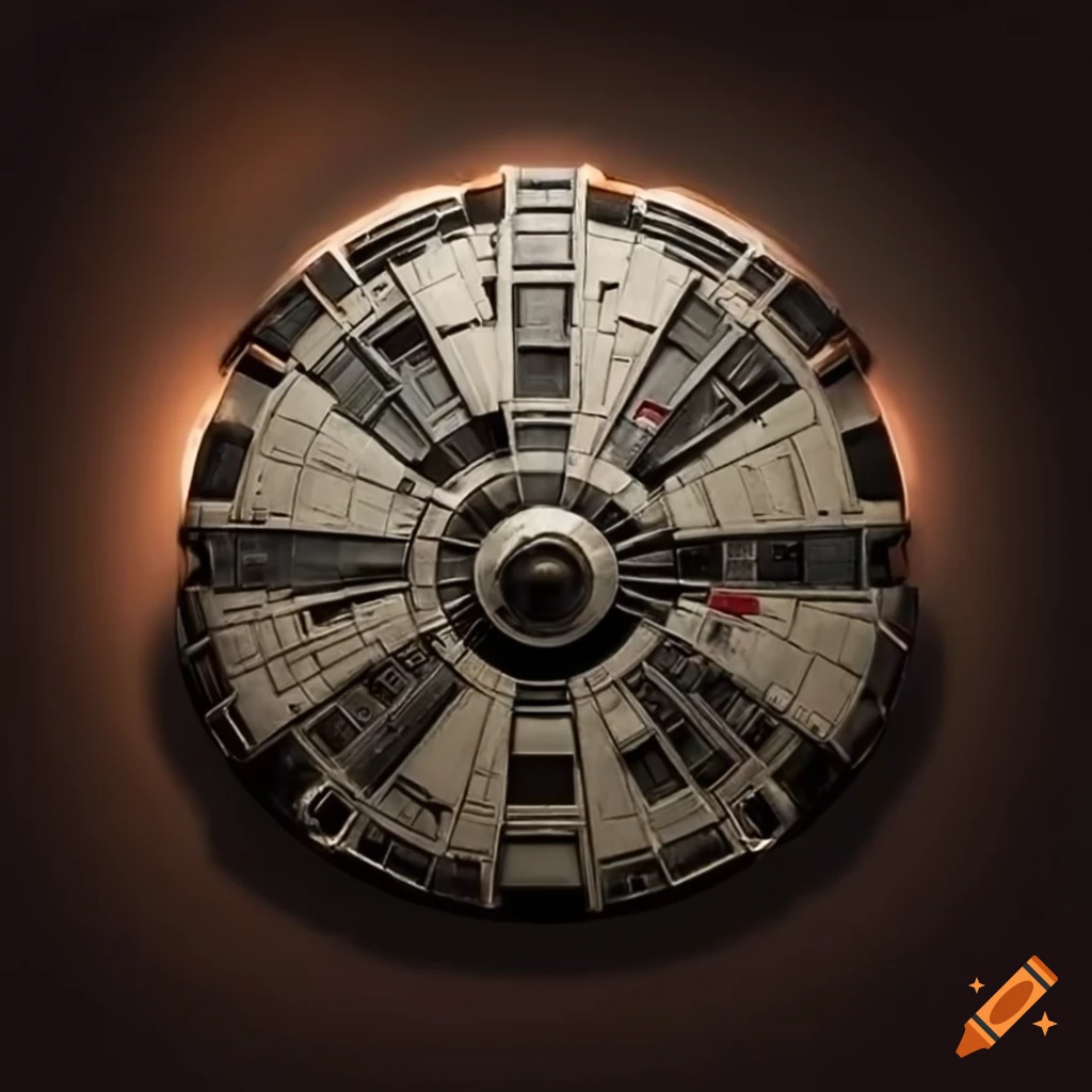 Millennium falcon shield on Craiyon