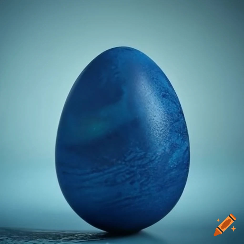 Blue dragon egg on Craiyon