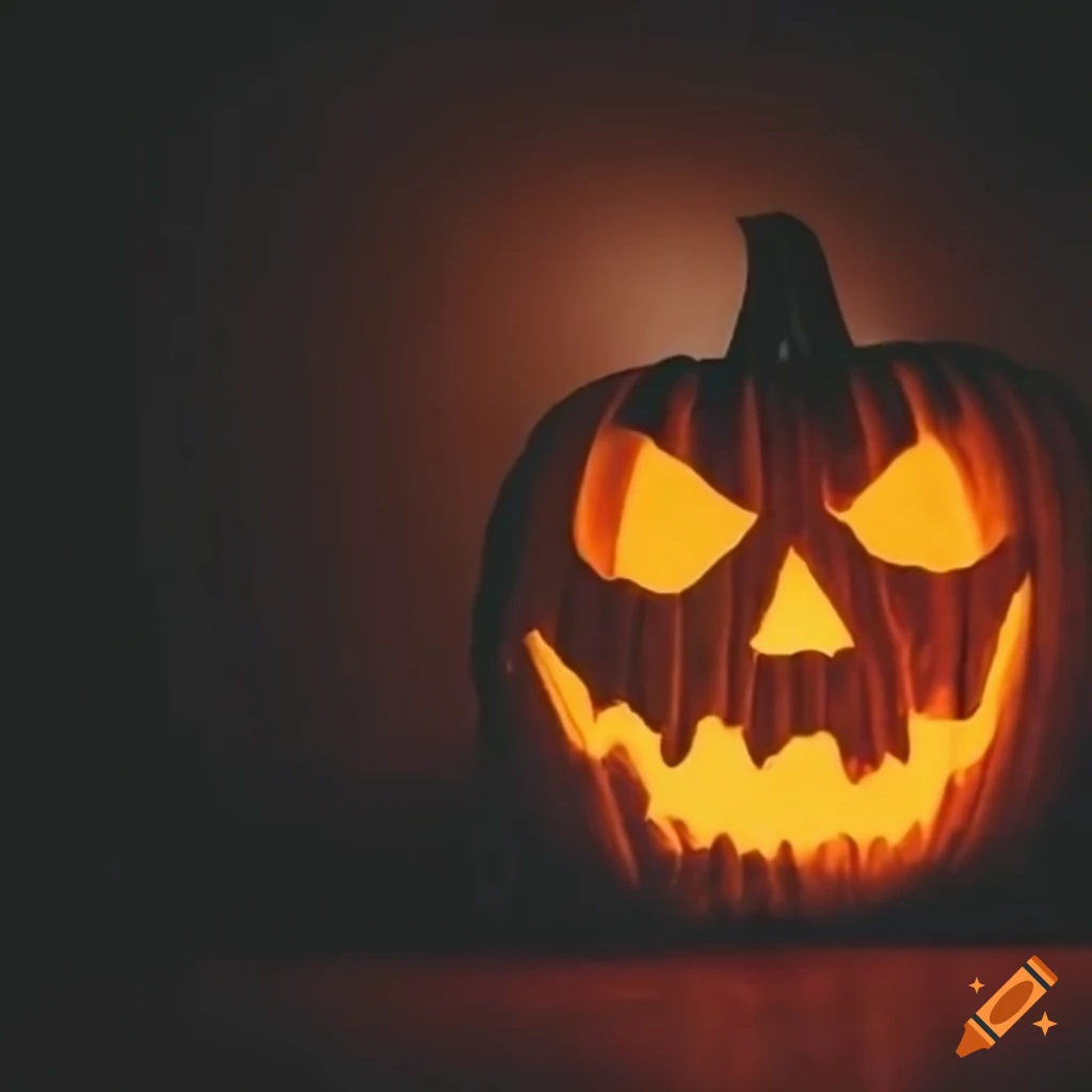 Spooky pumpkin on Craiyon