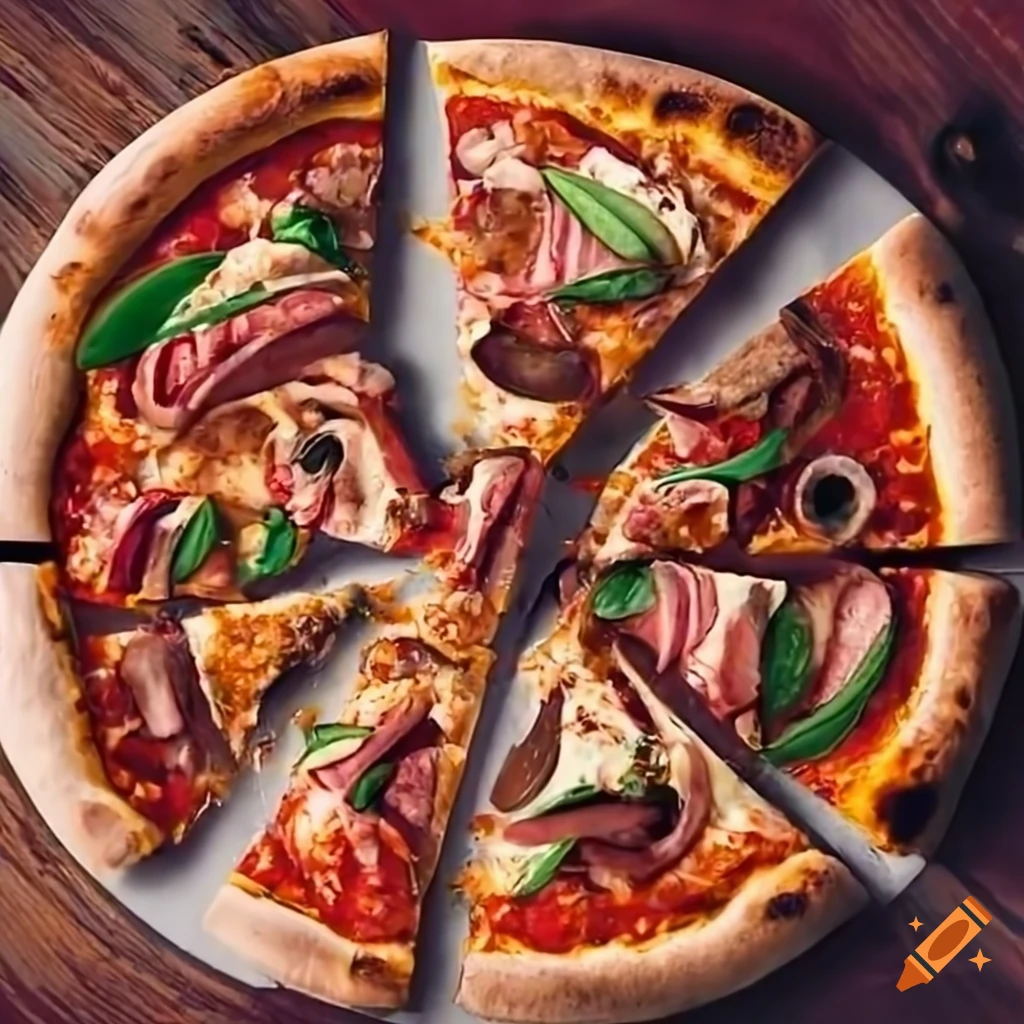 Day-old pizza on Craiyon