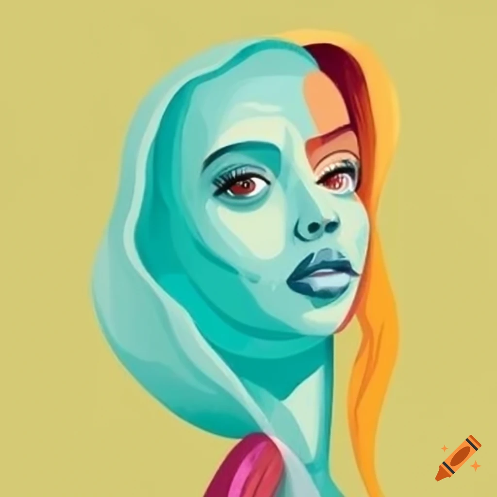 Juampy melian turquoise color painting on Craiyon