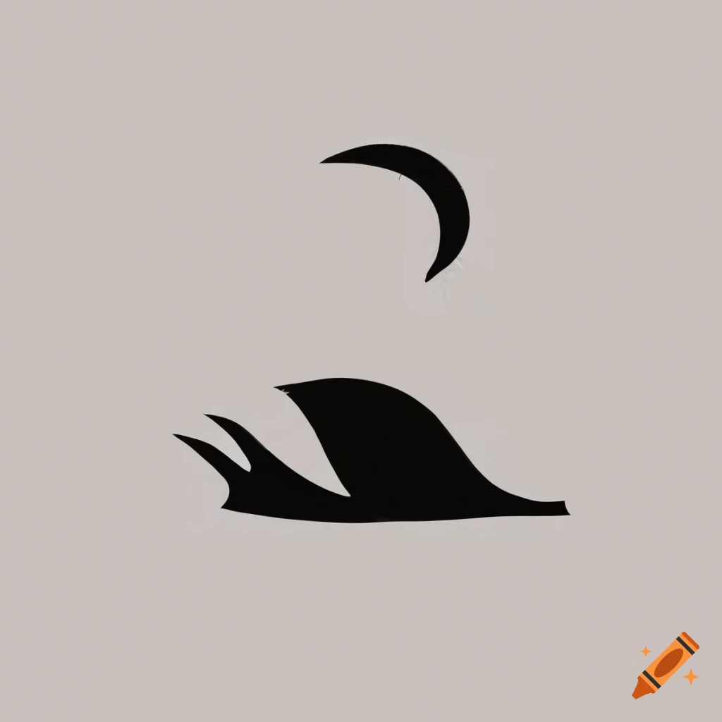 Illustrated minimalistic modern swan logo for anna swan website in ...