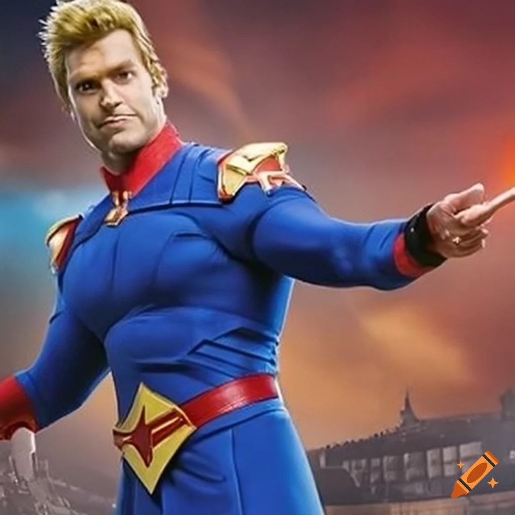 Cbeebies homelander character on Craiyon