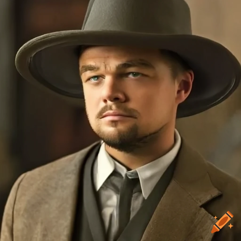 Leonardo dicaprio with a hat in profile on Craiyon