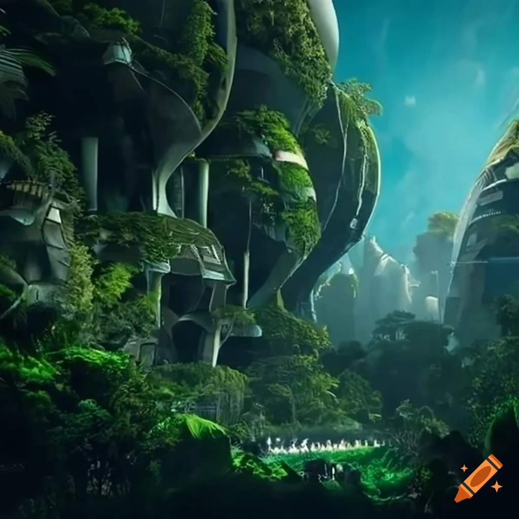 Sci Fi Jungle Concept Art