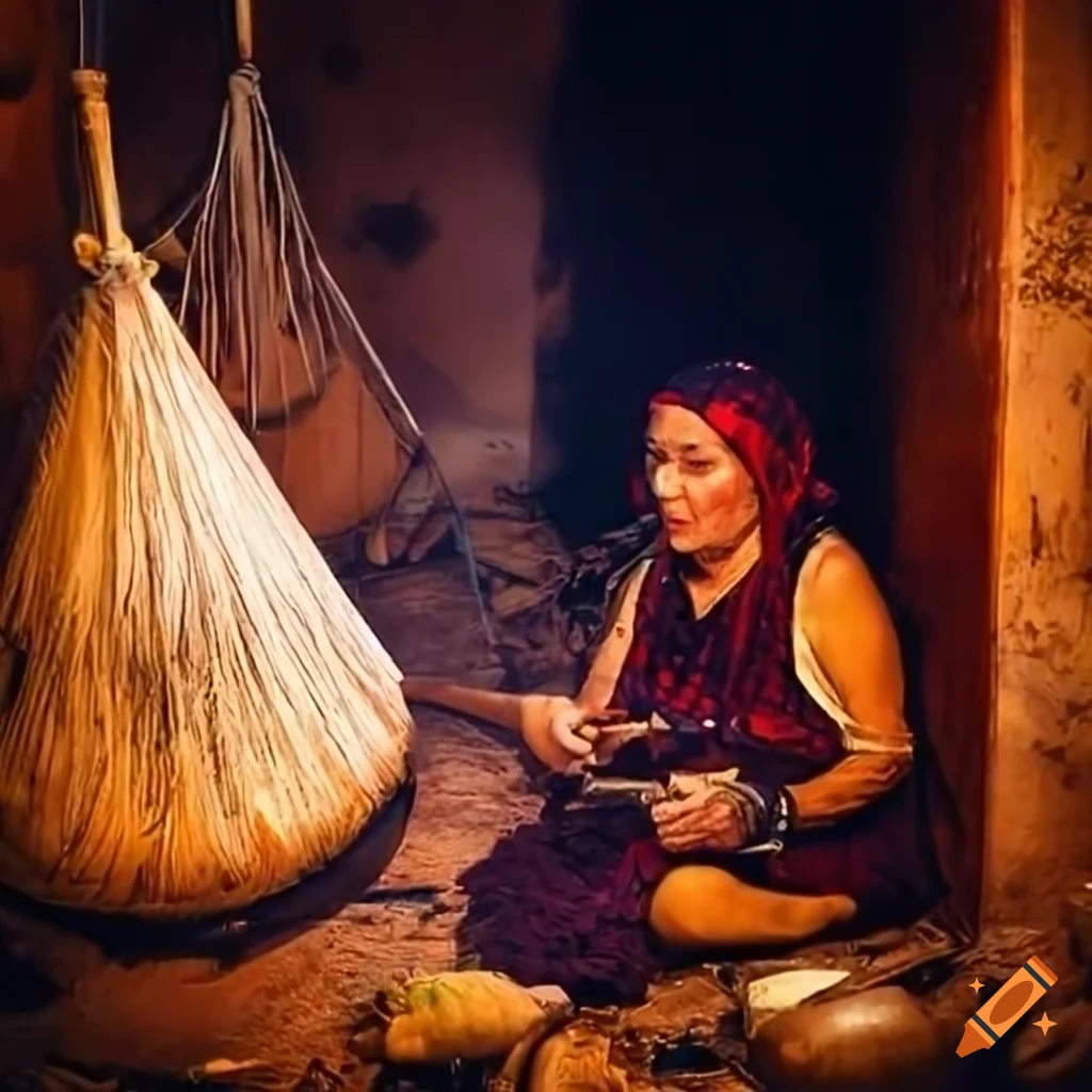 Ethnic turkish shamans performing ritual with shaman instruments on Craiyon
